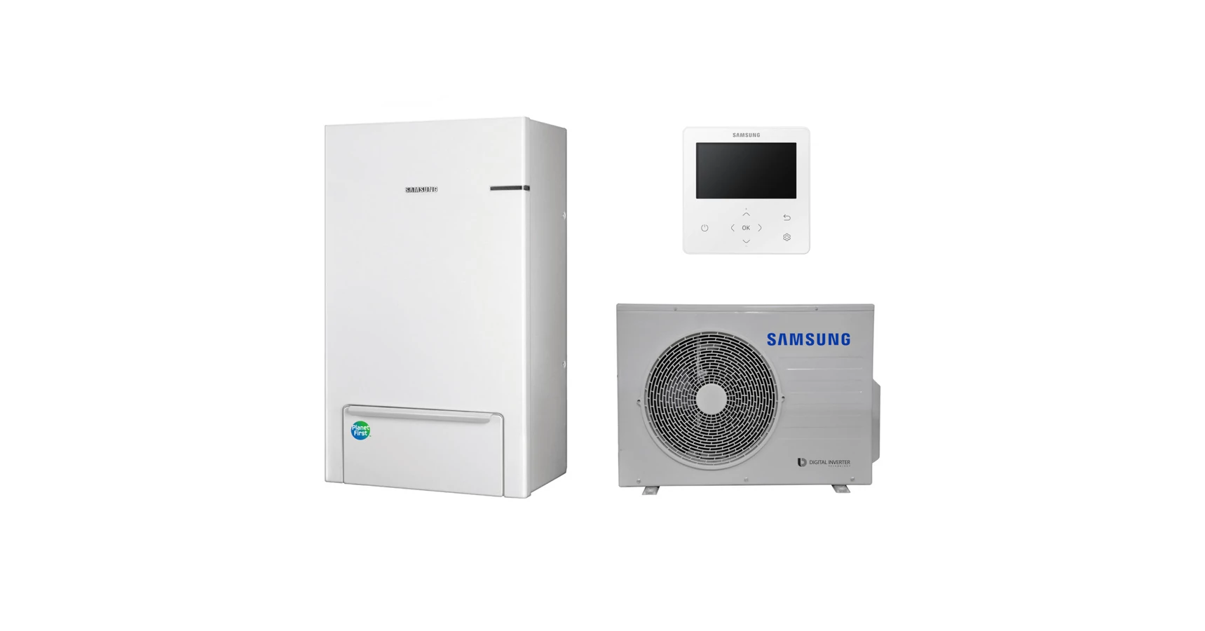 Samsung Split R32 hőszivattyú 4.4 kW + beltéri oldalfali Hydro egység ...